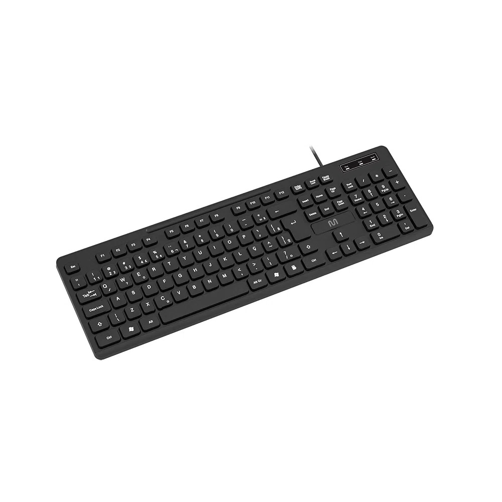 Teclado USB Soft Silence, Teclas Silenciosas e Ajustáveis, ABNT, TC144 , MULTILASER