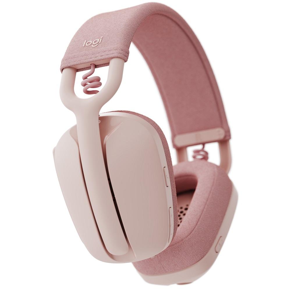 Fone headset sem Fio Zone Vibe 100 Rosa 981-001223, LOGITECH